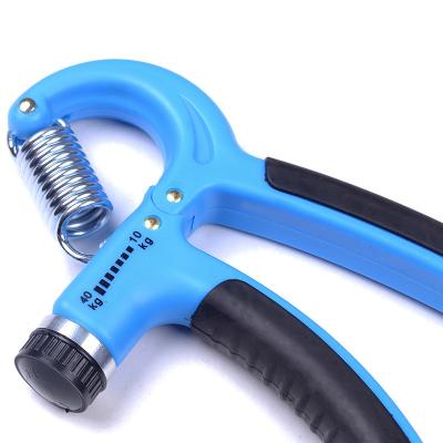 China Adjustable Hand Gripper 10-40kg Stainless Steel Spring Strength Training Exerciser for sale