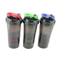 China Free BPA 600ml Plastic Protein Shaker Bottle Fitness Workout Tools for sale