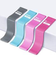 China 4pcs 50x600mm TPE Resistance Bands 100% Silica Exercise Loop for Legs Yoga Gym for sale