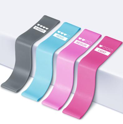 China 4pcs 50x600mm TPE Resistance Bands 100% Silica Exercise Loop for Legs Yoga Gym for sale