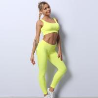 China Seamless Yoga Set Women High Impact Bra High Waist Shorts Nylon S-XL for sale
