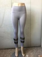 China Fitted Ribbed Women Yoga Pants Autumn Anti Cellulite Workout Leggings 95% Polyester for sale