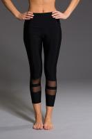 China Fitted Ribbed Women Yoga Pants Autumn Anti Cellulite Workout Leggings 95% Polyester for sale