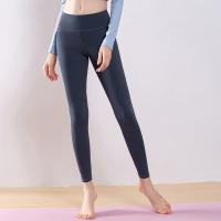 China Women's Lightweight Breathable Yoga Pants 81cm Waist Nylon Spandex Antibacterial for sale
