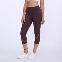 China Anti Static Eco Women Tight Yoga Pants 2X Winter Walking Leggings With Pockets Nylon Black Gray Red for sale