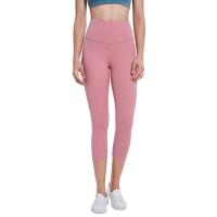 China Wholesale 100pcs Women High Waist Yoga Pants 4 Way Stretch Nylon Breathable Activewear for sale