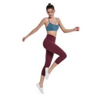 China Wholesale 100pcs Women High Waist Yoga Pants 4 Way Stretch Nylon Breathable Activewear for sale