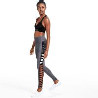 China Breathable Perforated Women Yoga Pants Butt Lifting Leggings High Waist 92cm Length for sale