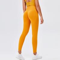 China ZHIHUI Squat Proof High Waisted Leggings for Women Nylon Yoga Pants Size S M L for sale