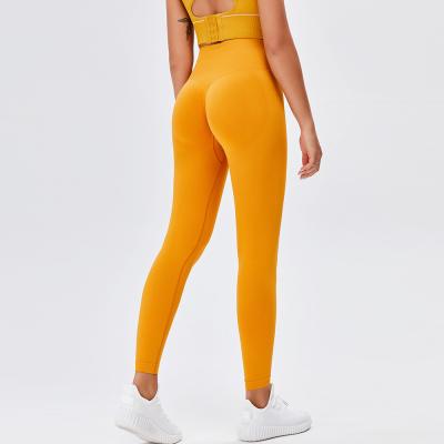 China ZHIHUI Squat Proof High Waisted Leggings for Women Nylon Yoga Pants Size S M L for sale