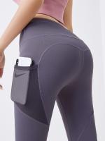 China 86cm High Waisted Yoga Pants with Pockets Seamless Scrunch Butt Leggings Women Tight for sale