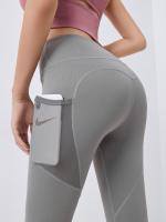 China 86cm High Waisted Yoga Pants with Pockets Seamless Scrunch Butt Leggings Women Tight for sale