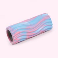 China Pilates Massage Yoga Foam Rollers Water Ripple 18 Inch Yoga Column Roller for sale