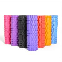 China EVA Yoga Foam Roller 30x10cm for Myofascial Release Deep Tissue Massage Black for sale