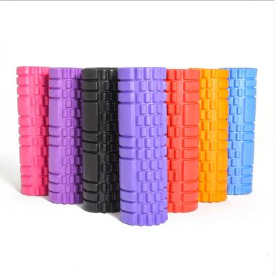 China EVA Yoga Foam Roller 30x10cm for Myofascial Release Deep Tissue Massage Black for sale