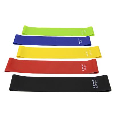 China ZH 3 Piece Natural Latex Resistance Bands Set 60x5cm for Body Building Fitness for sale