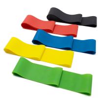 China Natural Latex Resistance Band 17.8cm x 0.8cm X Light Strength Training Loop for sale