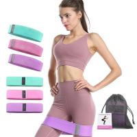 China OEM 70lbs Workout Fabric Resistance Bands 40lbs Peach Band Set for sale