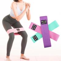 China 4mm Thick 18lbs Workout Fabric Resistance Bands Cotton Antitear for sale