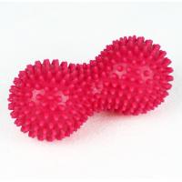 China 5 Inch PVC Peanut Massage Ball Spiky Double Lacrosse Ball for Muscle Relief for sale