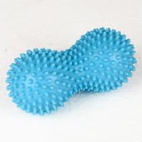 China 5 Inch PVC Peanut Massage Ball Spiky Double Lacrosse Ball for Muscle Relief for sale