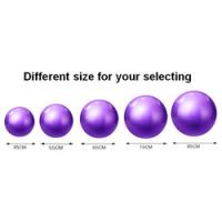 China ZH SGS No Glue Eco Friendly PVC Yoga Ball 55cm Anti Burst Stability Ball for Home Gym for sale