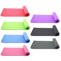 China Custom Logo NBR Non Slip Yoga Mat 183x61x10mm Eco Friendly Thick Foam for sale