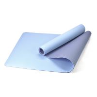 China TPE Eco Yoga Mat 183x68x6mm Non Slip High Toughness Workout Mat for Fitness for sale