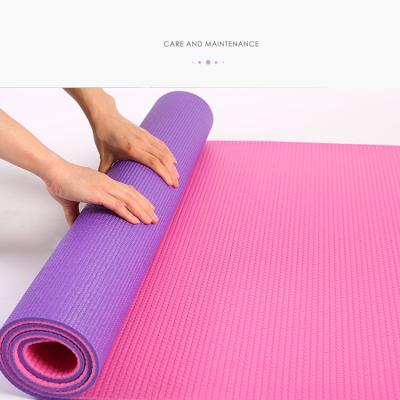 China Extra Large PVC Yoga Mat 5mm Thick Non Slip Eco Friendly Pilates Mat 173x61cm for sale