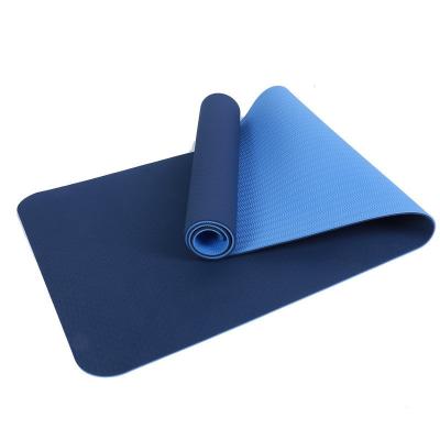 China TPE Non Slip Yoga Mat 183x61x0.6cm Eco Friendly Workout Mat with Carry Strap for sale