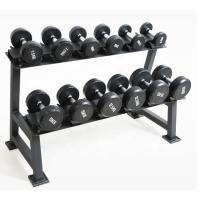 China Washable Neoprene Dumbbell Set 1kg 2kg Custom Logo Black Fitness Round Rubber Dumbbell for sale