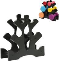 China Neoprene Coated Cast Iron Dumbbell Set 1-10kg with Stand for Home Gym for sale