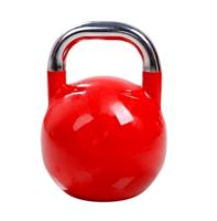 China Orange Powder Coated 16kg Cast Iron Kettlebell Anti Corrosion for Fitness for sale