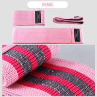 China Pilates Custom Printed Fabric Resistance Bands Glute Gym Polyester Latex for sale