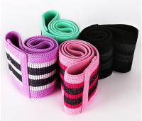 China Slipfree 86*8cm Workout Fabric Resistance Bands Hip Loop 3pcs for sale