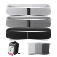 China Slipfree 86*8cm Workout Fabric Resistance Bands Hip Loop 3pcs for sale