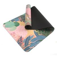 China Biodegradable Width 61cm Natural Tree Rubber Yoga Mat SGS Suede Rubber for sale