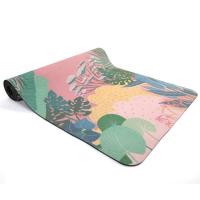 China Biodegradable Width 61cm Natural Tree Rubber Yoga Mat SGS Suede Rubber for sale
