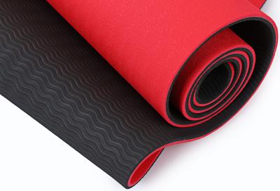 China Custom Print Exercise Bamboo Thick NBR Gymnastics Yoga Mat for sale