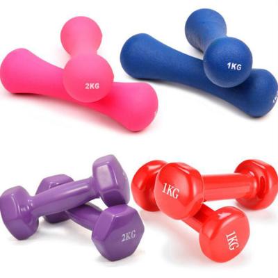 China Cast Iron Neoprene Dumbbell Set 0.5-3kg Hex Non-Slip Hand Weights for Home Fitness for sale