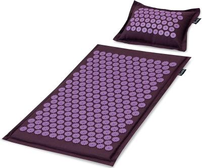 China PVC Acupressure Yoga Mat 75x42cm Green Eco Friendly Massage Mat for Pain Relief for sale