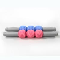 China PP Muscle Roller Massage Stick 31x4.5cm for Fitness Reaction Training Blue Pink for sale