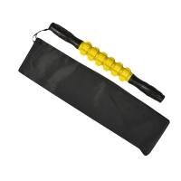 China Eco Round Bead Back Massage Roller Stick Deep Tissue TPE Handle 39cm for sale