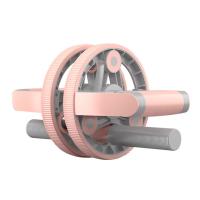 China PP Stable Handle Multifunction Abdominal Exercise Wheel Ab Roller Set 2 Wheel for sale