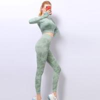 China OEM Fabric Seamless Yoga Sets Antibacterial Ribbed Activewear Set for sale