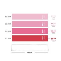 China 0.45mm Debossed Logo TPE Resistance Bands BSCI Eco Friendly for sale
