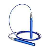 China Adjustable Speed Jump Rope 17.5cm Aluminum Handle Steel Wire 3m for Fitness Crossfit for sale