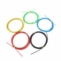 China Adjustable ABS Handle Jump Rope 3m PVC Coated Steel Cable Freestyle Skipping Rope for sale