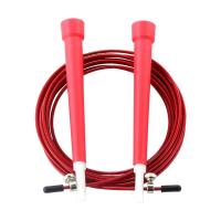China Adjustable ABS Handle Jump Rope 3m PVC Coated Steel Cable Freestyle Skipping Rope for sale