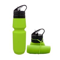 China Height 27cm Leakproof Collapsible Drink Bottle 175g Silicone Foldable Water Bottle for sale